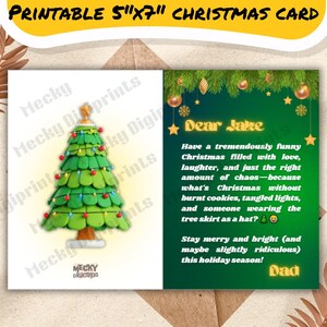 EDITABLE, PRINTABLE Ecards Funny Christmas Tree Card Greetings Instant ...