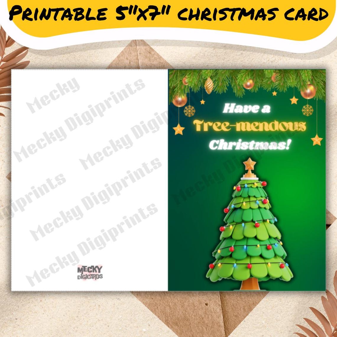 EDITABLE, PRINTABLE Ecards Funny Christmas Tree Card Greetings Instant ...