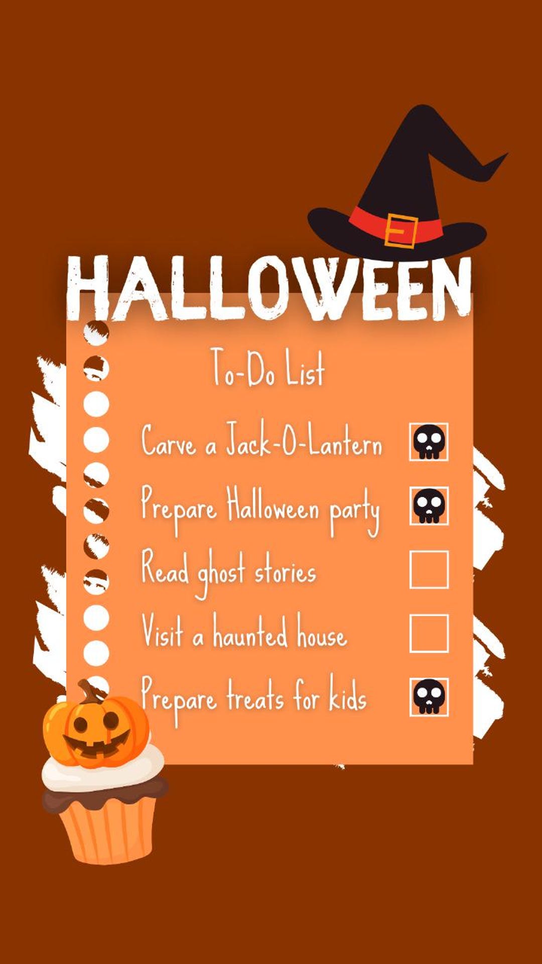 Halloween To-do List Template | Canva Editable | Spooky Checklist ...