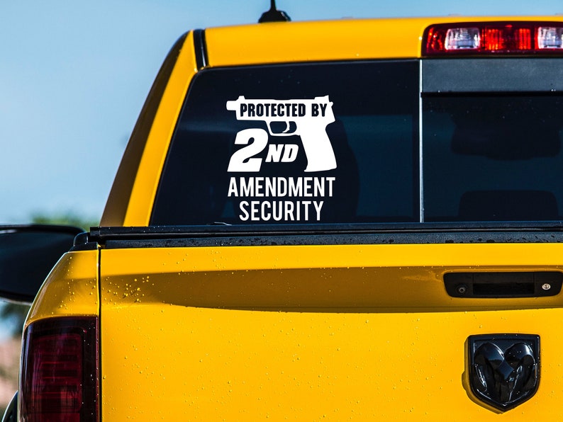 2nd Amendment Security Vinyl Decal House Car Protected - Etsy