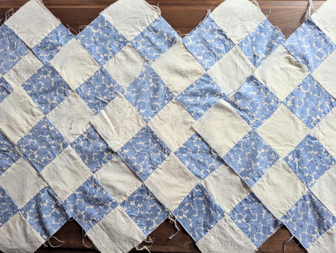 4 Vintage Patchwork Quilt Blocks - Unfinished - Etsy