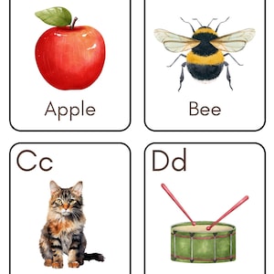 ABC Flashcards, Alphabet Flash Cards, Printable Flashcards, Language ...