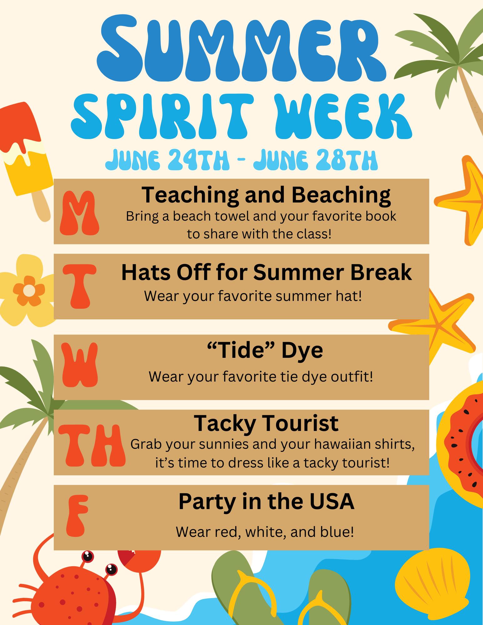 Summer Spirit Week - Etsy