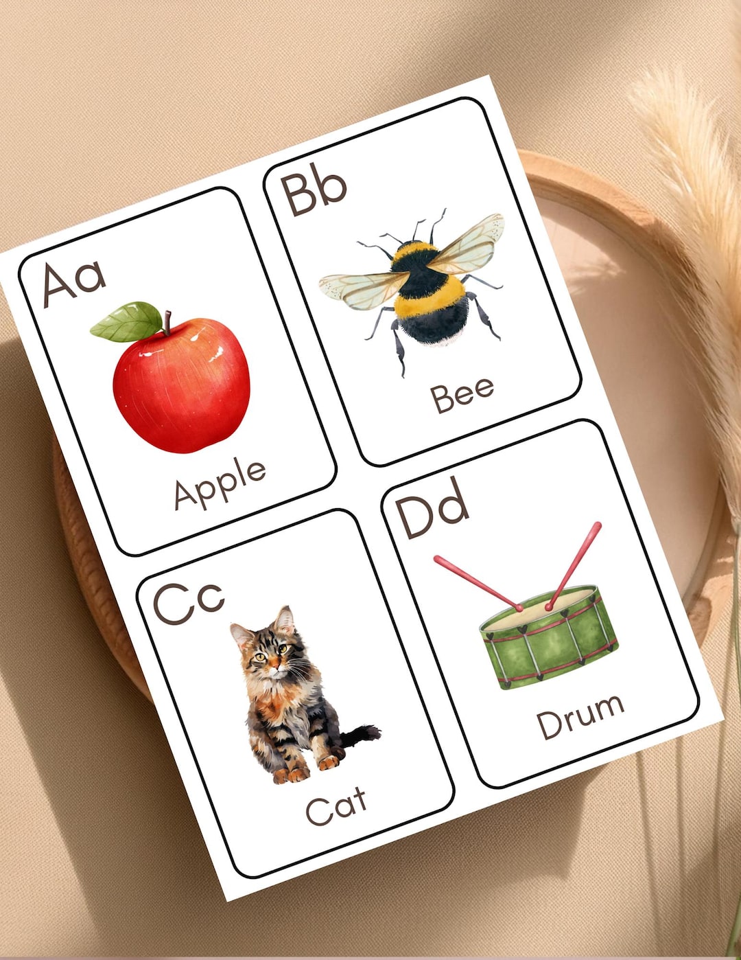 ABC Flashcards, Alphabet Flash Cards, Printable Flashcards, Language ...