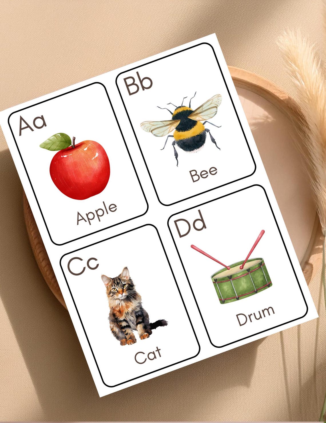 ABC Flashcards, Alphabet Flash Cards, Printable Flashcards, Language ...