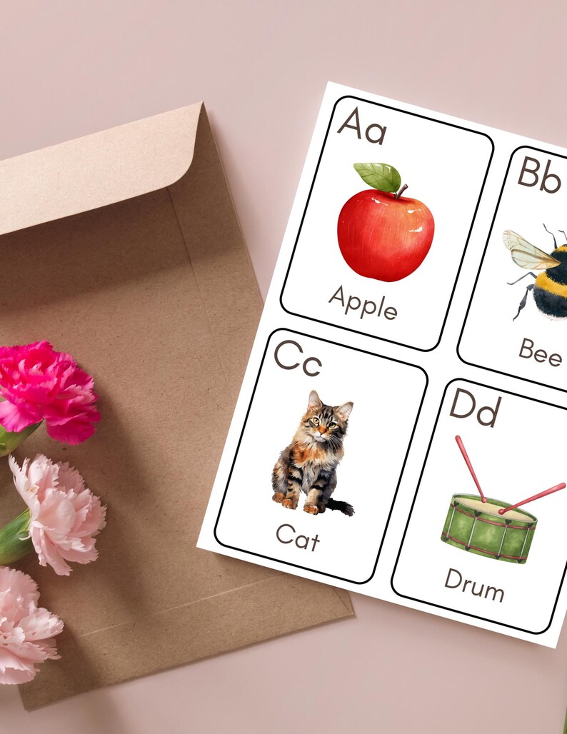 ABC Flashcards, Alphabet Flash Cards, Printable Flashcards, Language ...