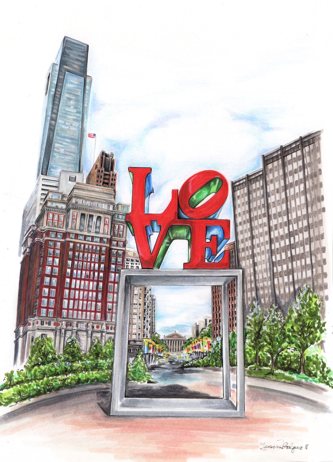 High Quality Art Print of an Original Pencil and Marker Illustration of ...