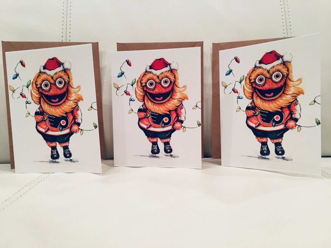 Pack of 3 Gritty Christmas Cards Blank Inside Philly Sports Lover ...