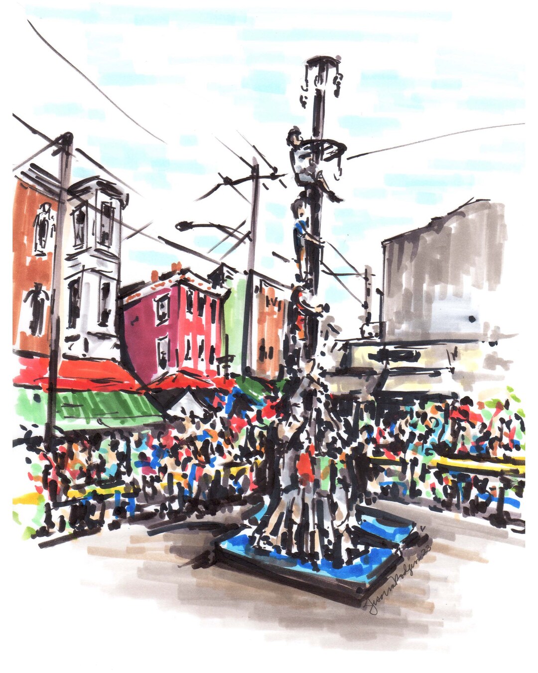 High Quality Prints of Iconic Italian Market Philly Festival of the ...