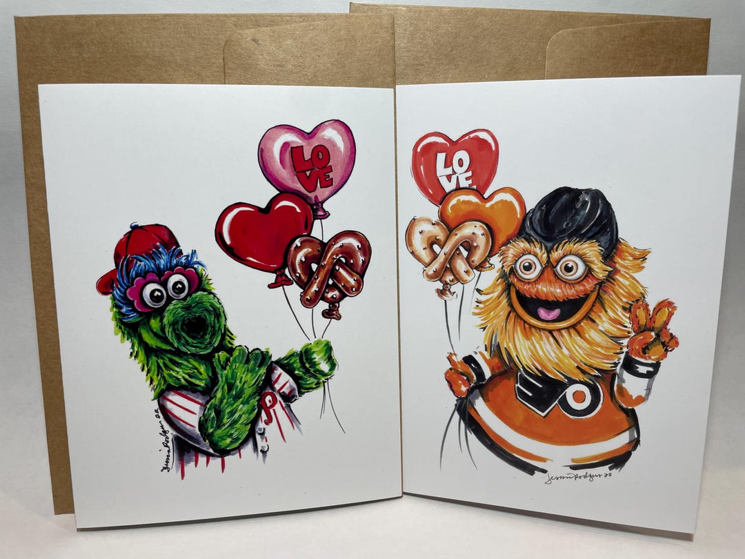 2 Pack 1 Gritty Love Balloons Card and 1 Phanatic Love Balloon Card ...