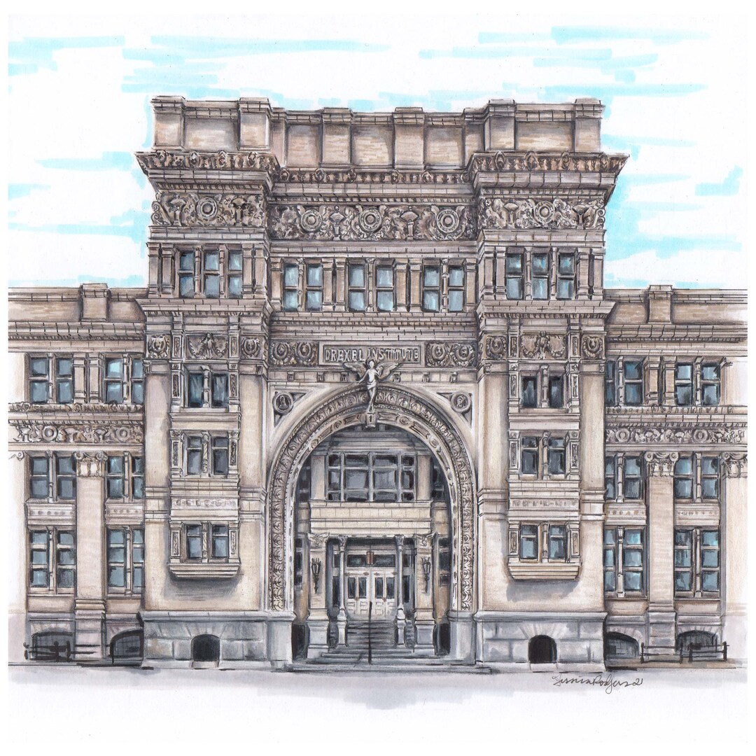 10”x8” Art Print of an Original Pencil and Marker Illustration of ...