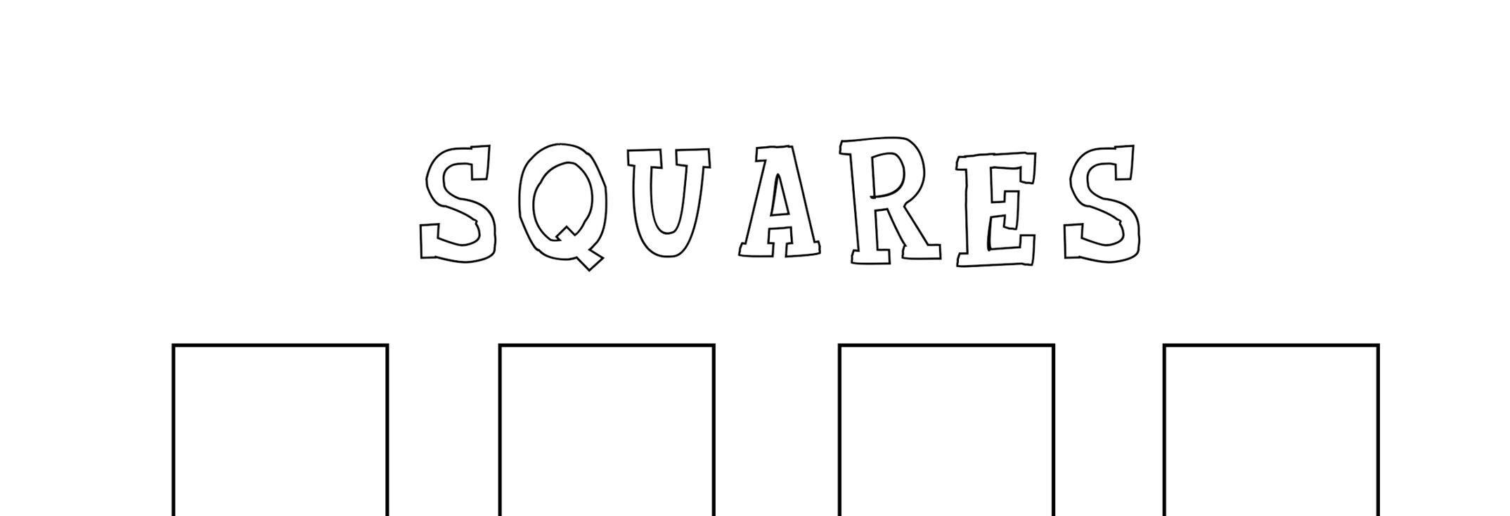 Geometric Squares Printable Coloring Page - Relax and Create - Etsy