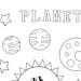 Galaxy-inspired Planet Coloring Sheet - Fun & Relaxing - Etsy