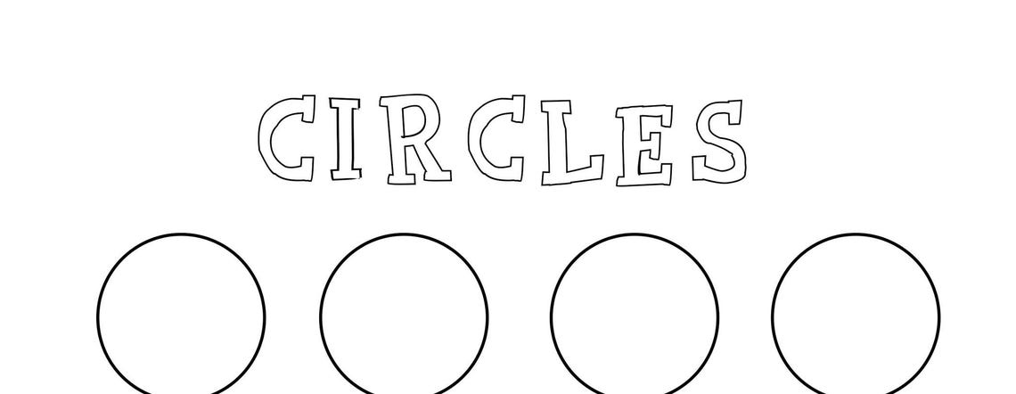 Fun and Playful Circles Coloring Page for All Ages - Etsy