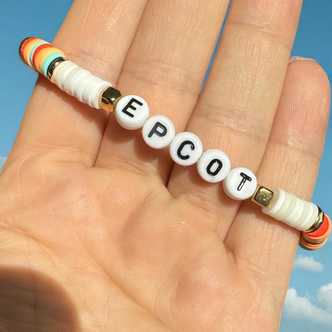 Epcot Beaded Friendship Bracelet Disney Inspired - Etsy