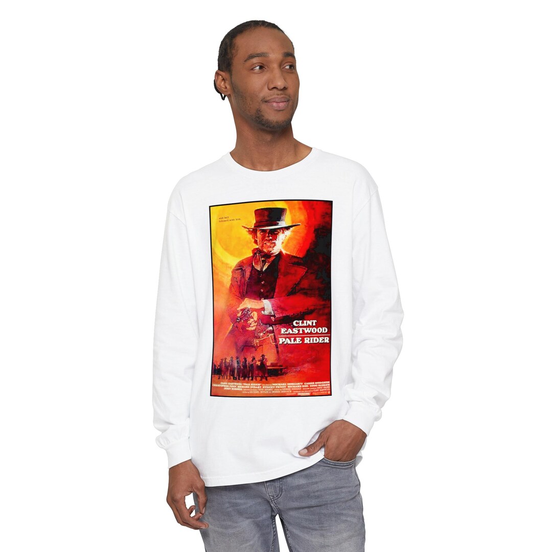 Clint Eastwood Classic Movie Poster Inspired Long Sleeve T-shirt, Retro ...