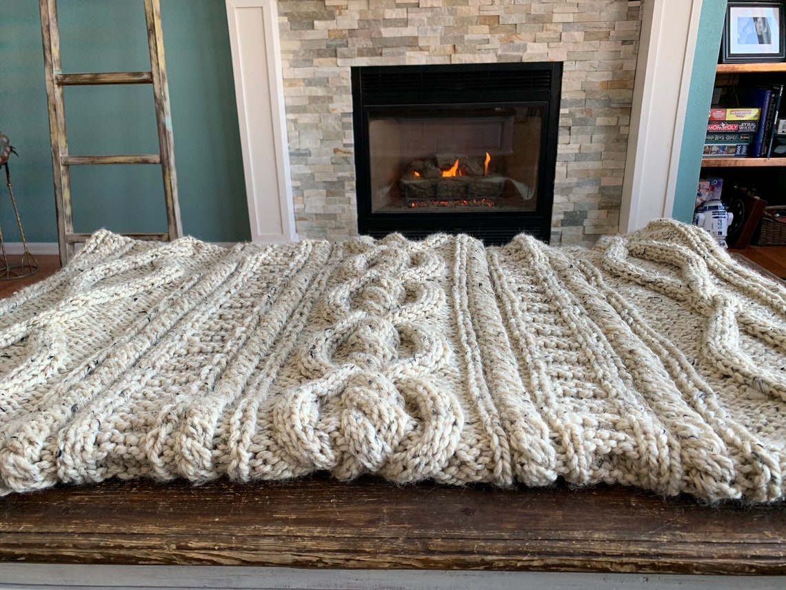 SEAFARER Throw Digital Pattern PDF - Throw Blanket Knitting Pattern ...