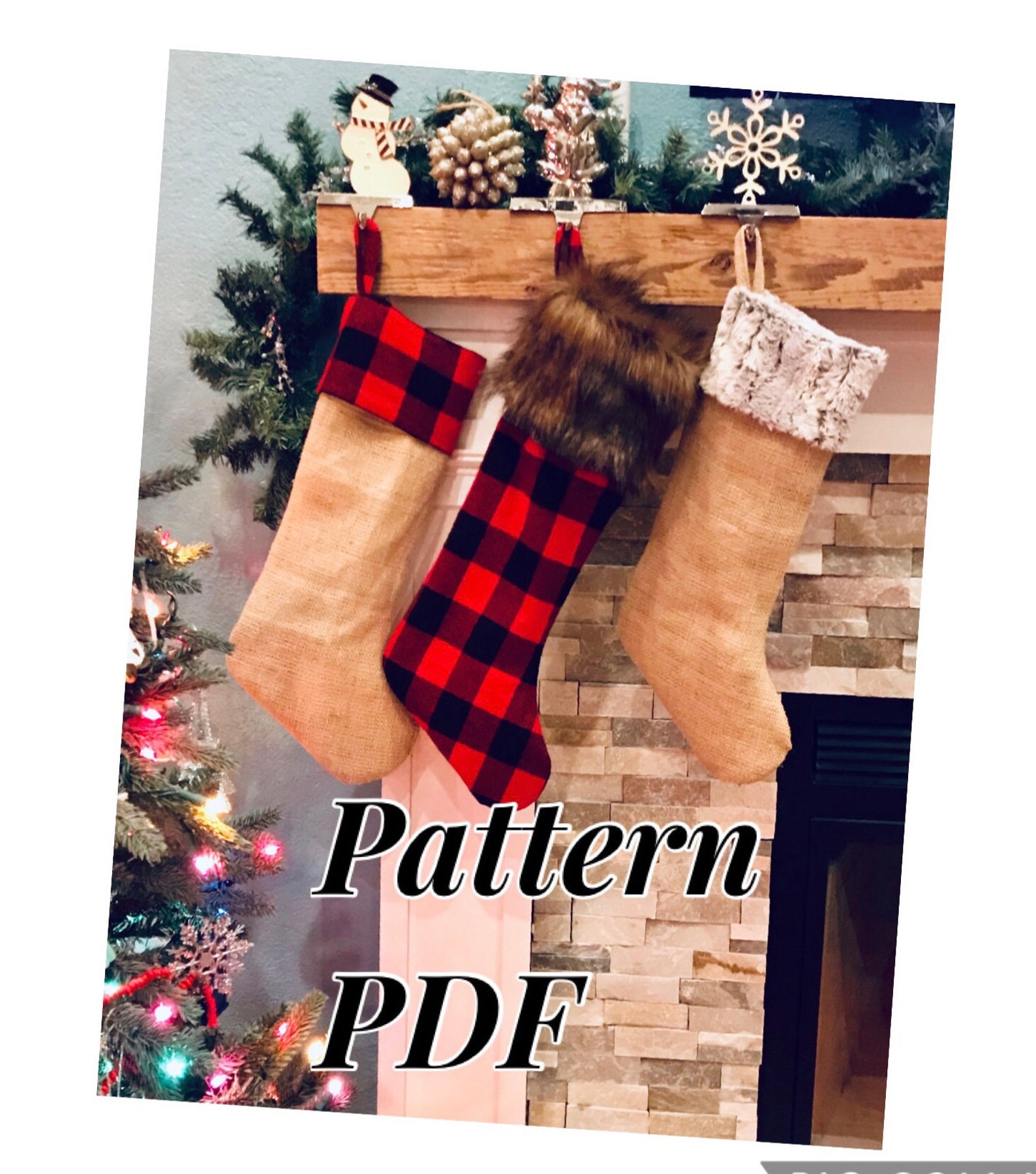 Updated Pattern PDF - Instant Download Christmas Stocking Pattern ...
