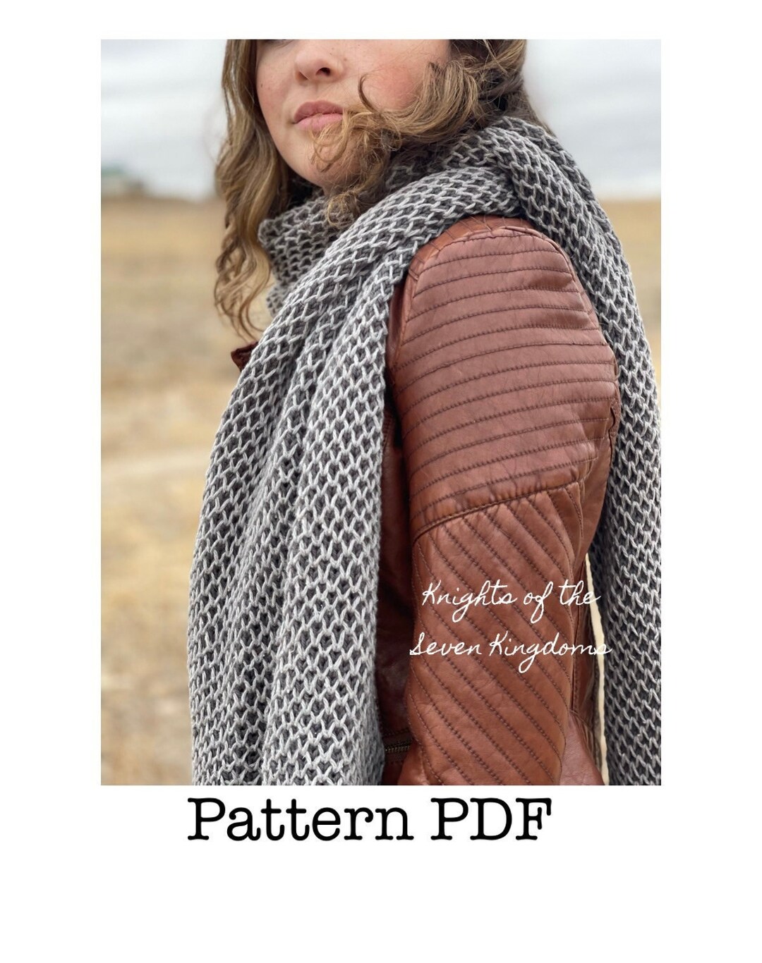 NEW Pattern PDF - Pattern for DIY Knights of the Seven Kingdoms Scarf ...