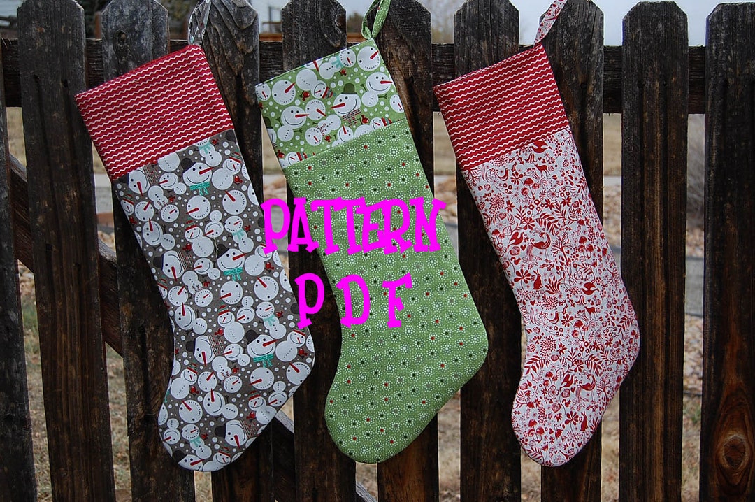 Updated Pattern Instant Download Christmas Stocking PDF- so Easy, Even ...