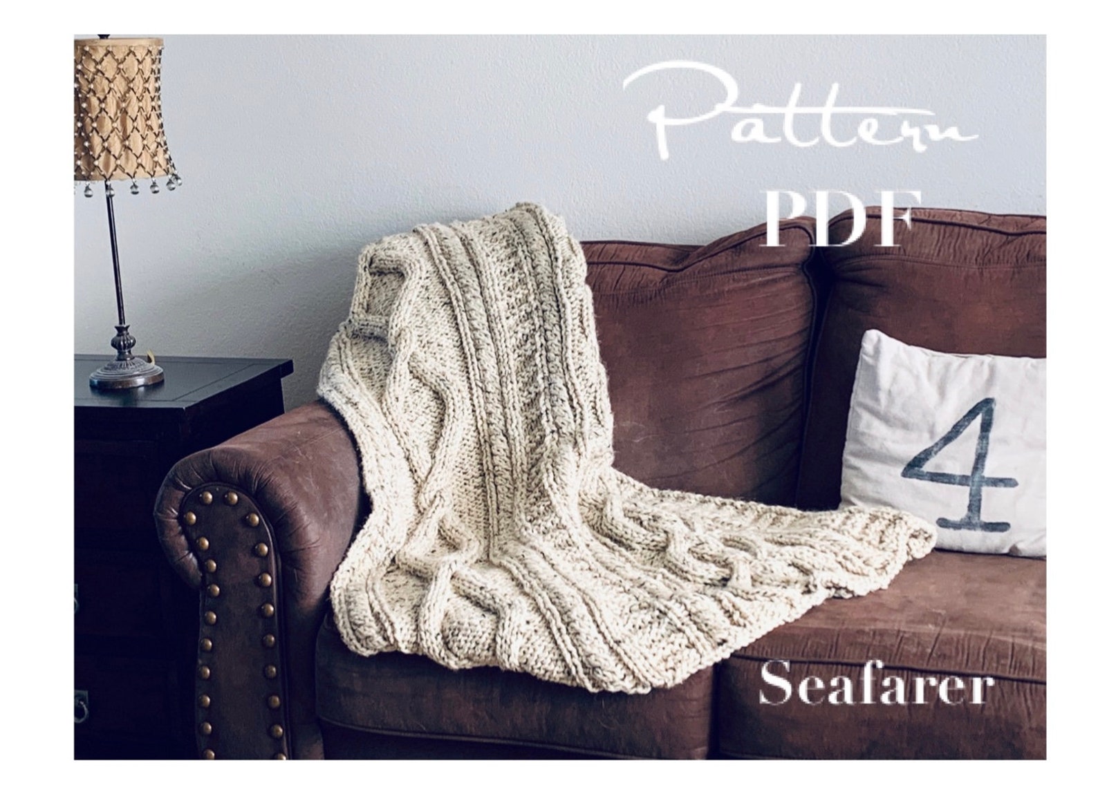 SEAFARER Throw Digital Pattern PDF - Throw Blanket Knitting Pattern ...