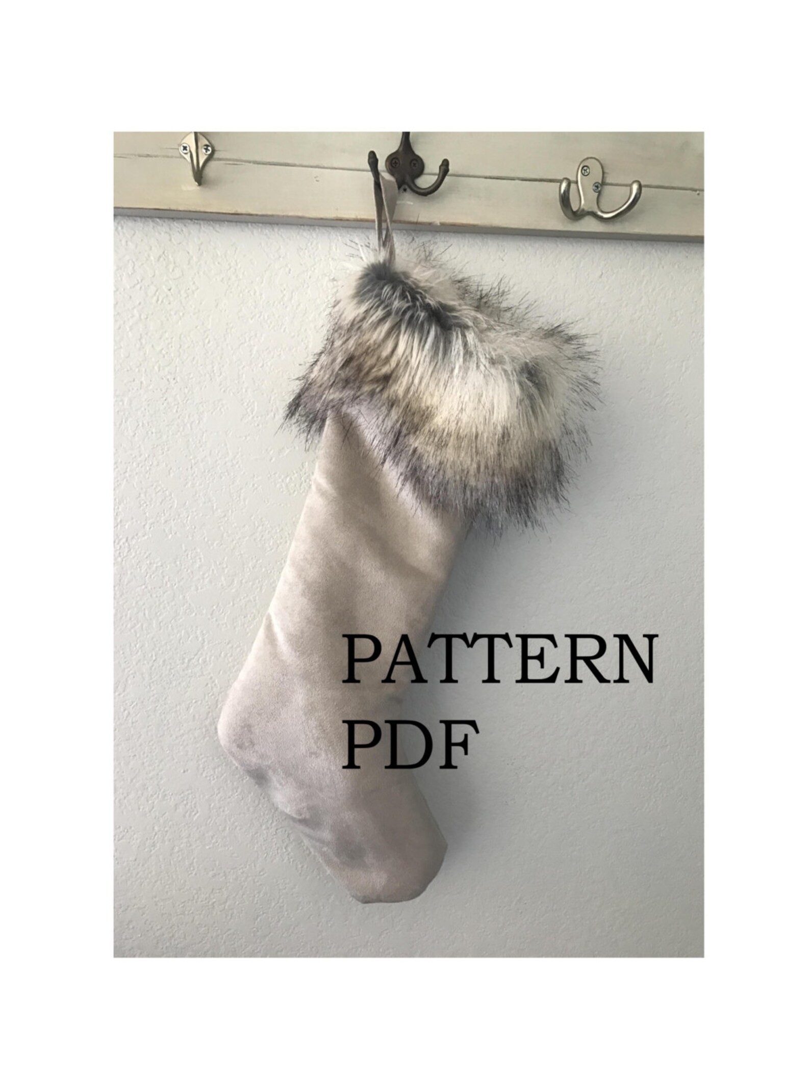 Fur Cuff or Plain Cuff Christmas Stocking Pattern Super Easy to Make ...