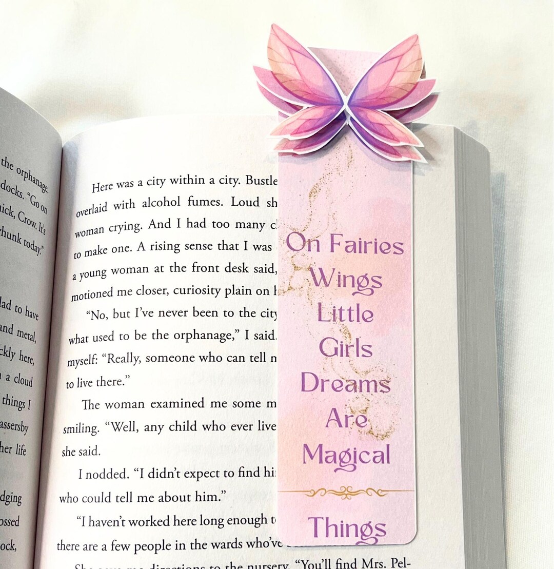 3D Fairy Bookmark: Glossy Laminated Cardstock, Reading Gift | Free Gift ...