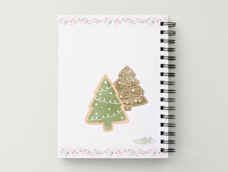 Personalized Gingerbread Cookie Notebook: Holiday Planner, Sketchbook ...