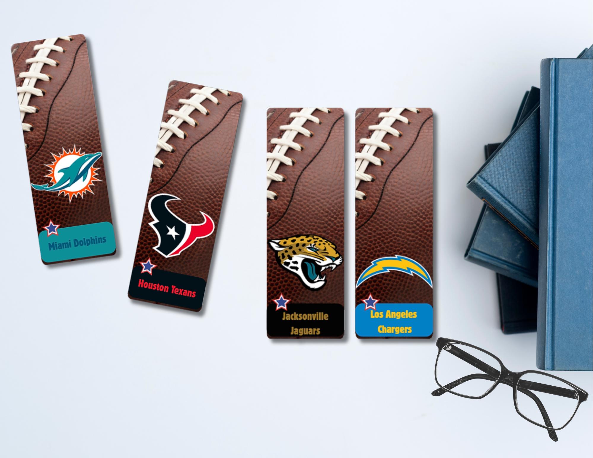 Football Team Inspired Bookmarks | Free Gift Message - Etsy