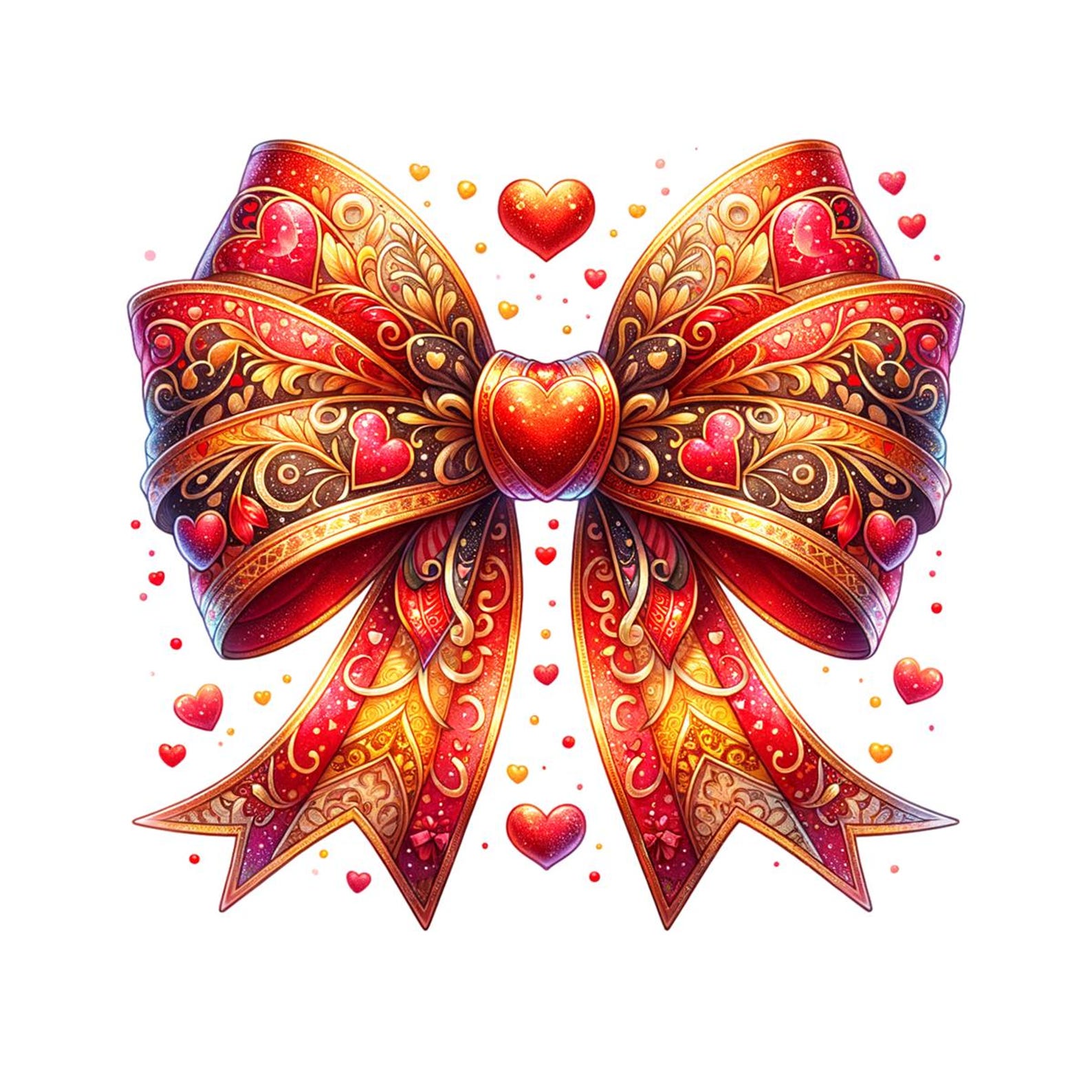 10 Love Heart Croquette PNG and JPEG Collection | Valentine’s Day ...
