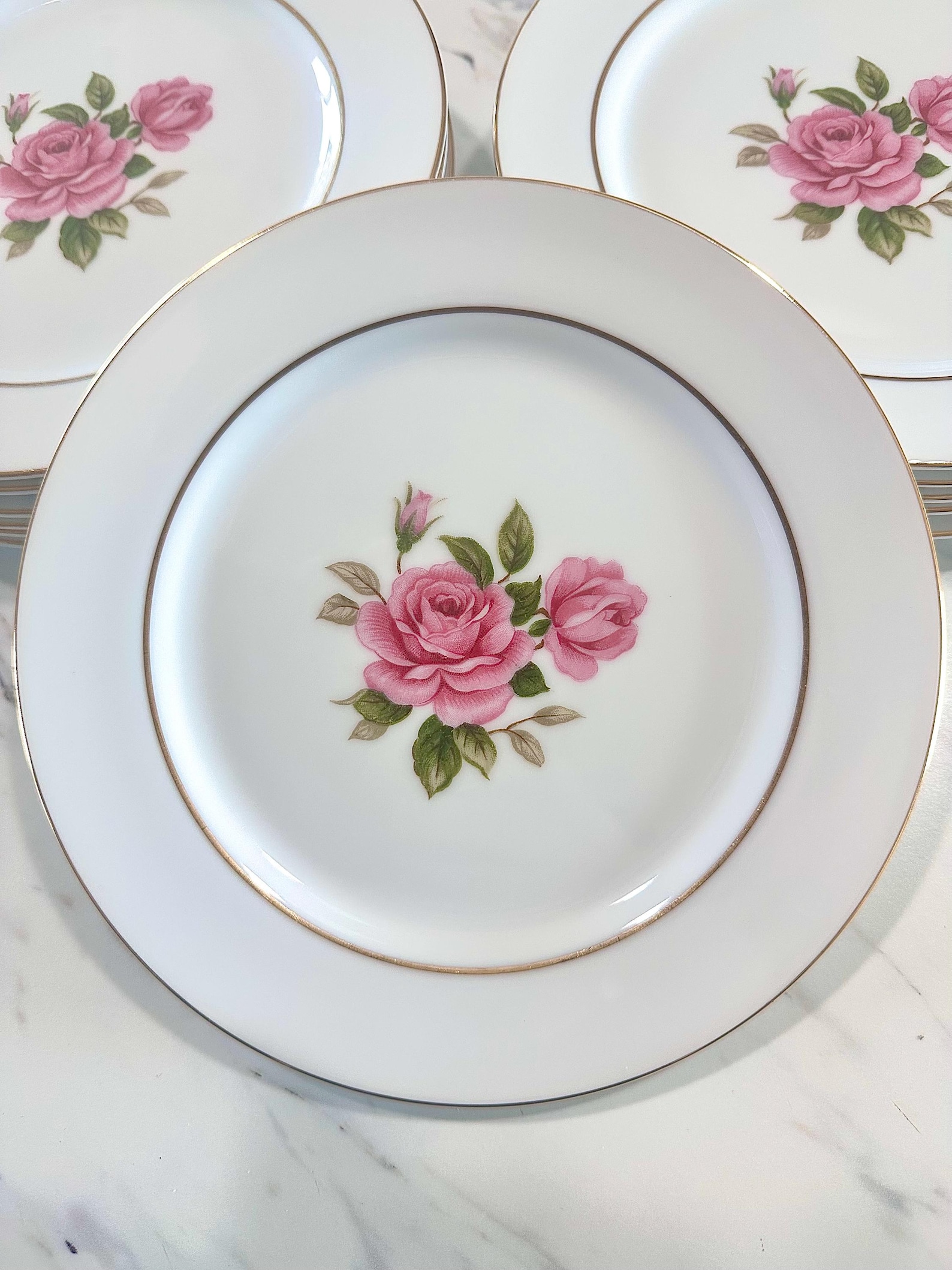 Vintage 1950’s Dinnerware Set in Sharon by Narumi Japan - Etsy