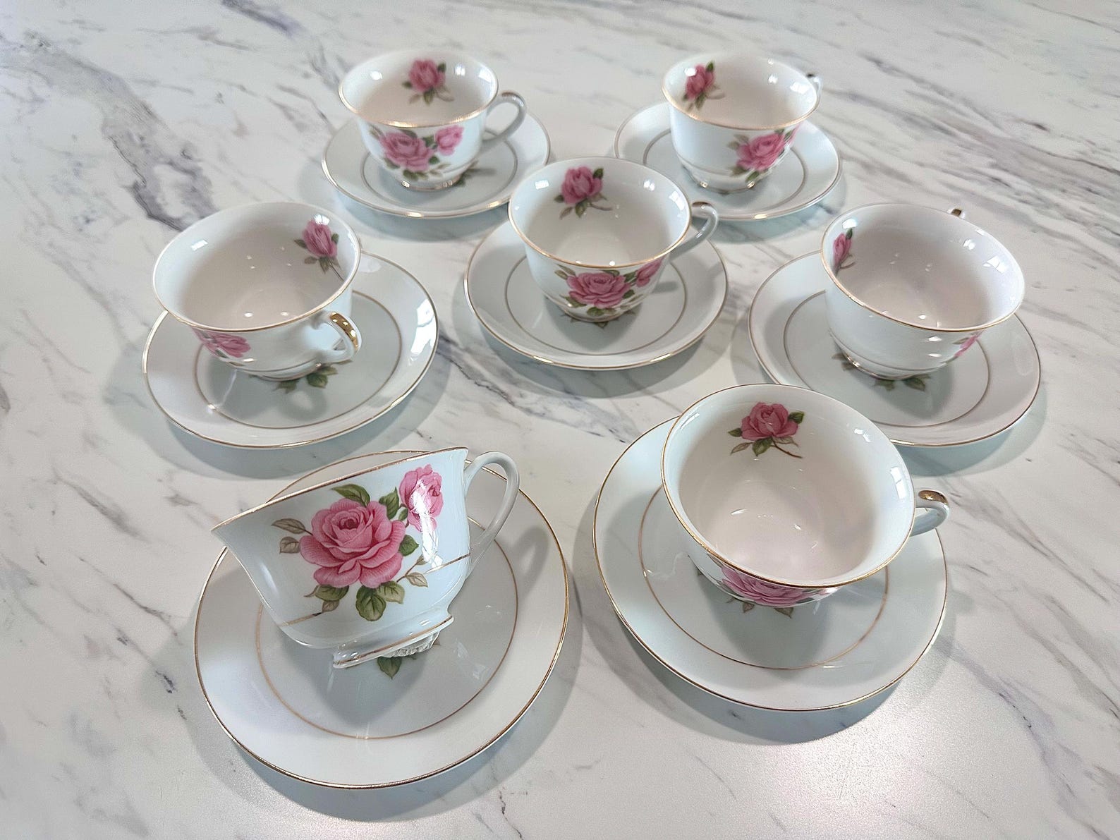 Vintage 1950’s Dinnerware Set in Sharon by Narumi Japan - Etsy