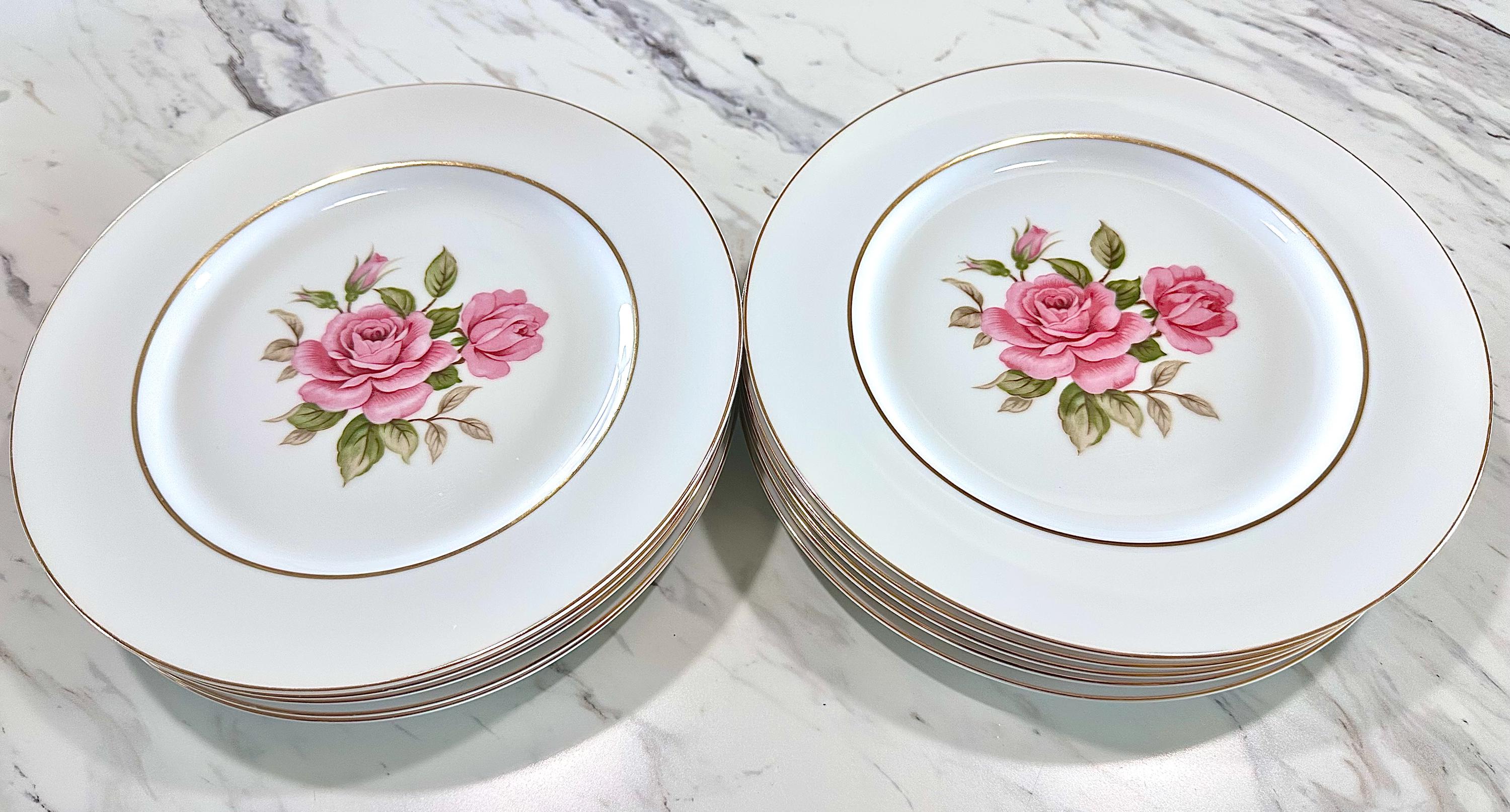 Vintage 1950’s Dinnerware Set in Sharon by Narumi Japan - Etsy