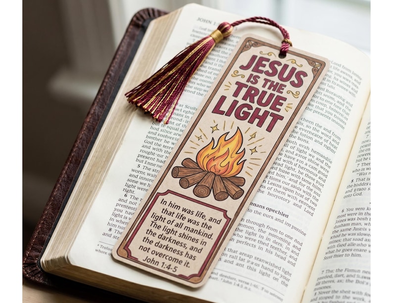 Sunday School VBS Jesus is the Light Bookmark Bible Verse Coloring Book ...