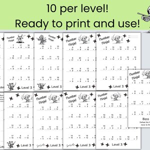 Math Addition Worksheets for School Classroom Practice at Home Ninja ...