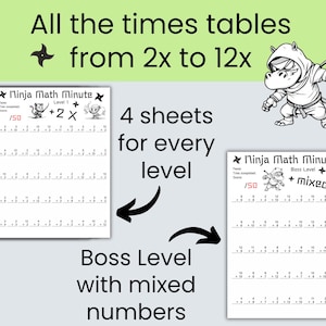 Multiplication Practice Worksheet Game Help Your Child Improve Times ...