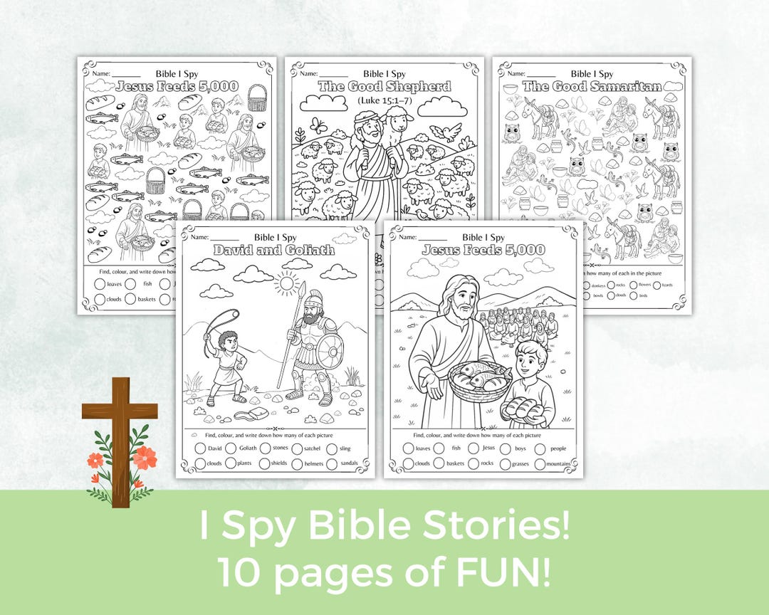 Interactive Bible Story Seek and Find for Children's Church and Sunday ...