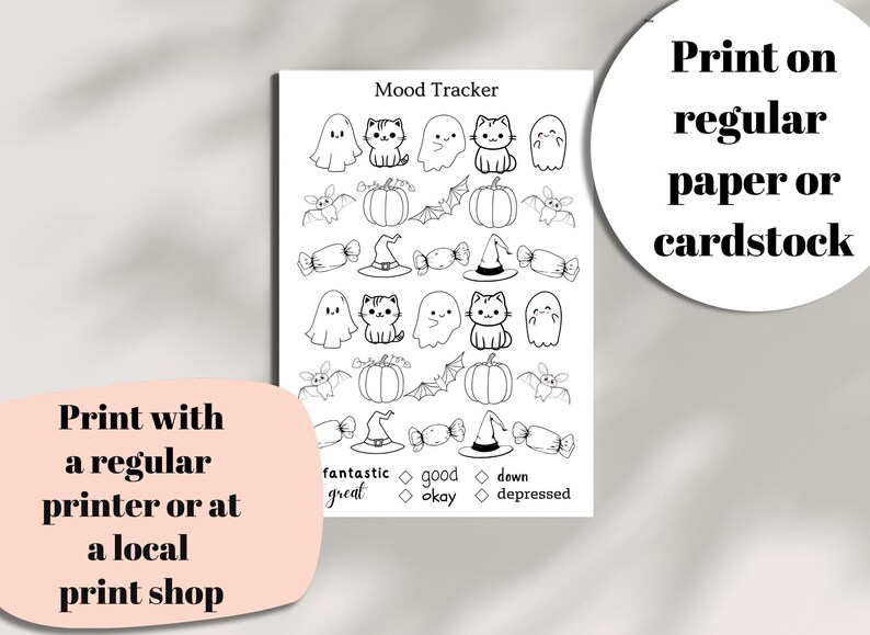 Mood Tracker Bundle for Kids. 12 Months of Fun Mood Tracker Coloring ...