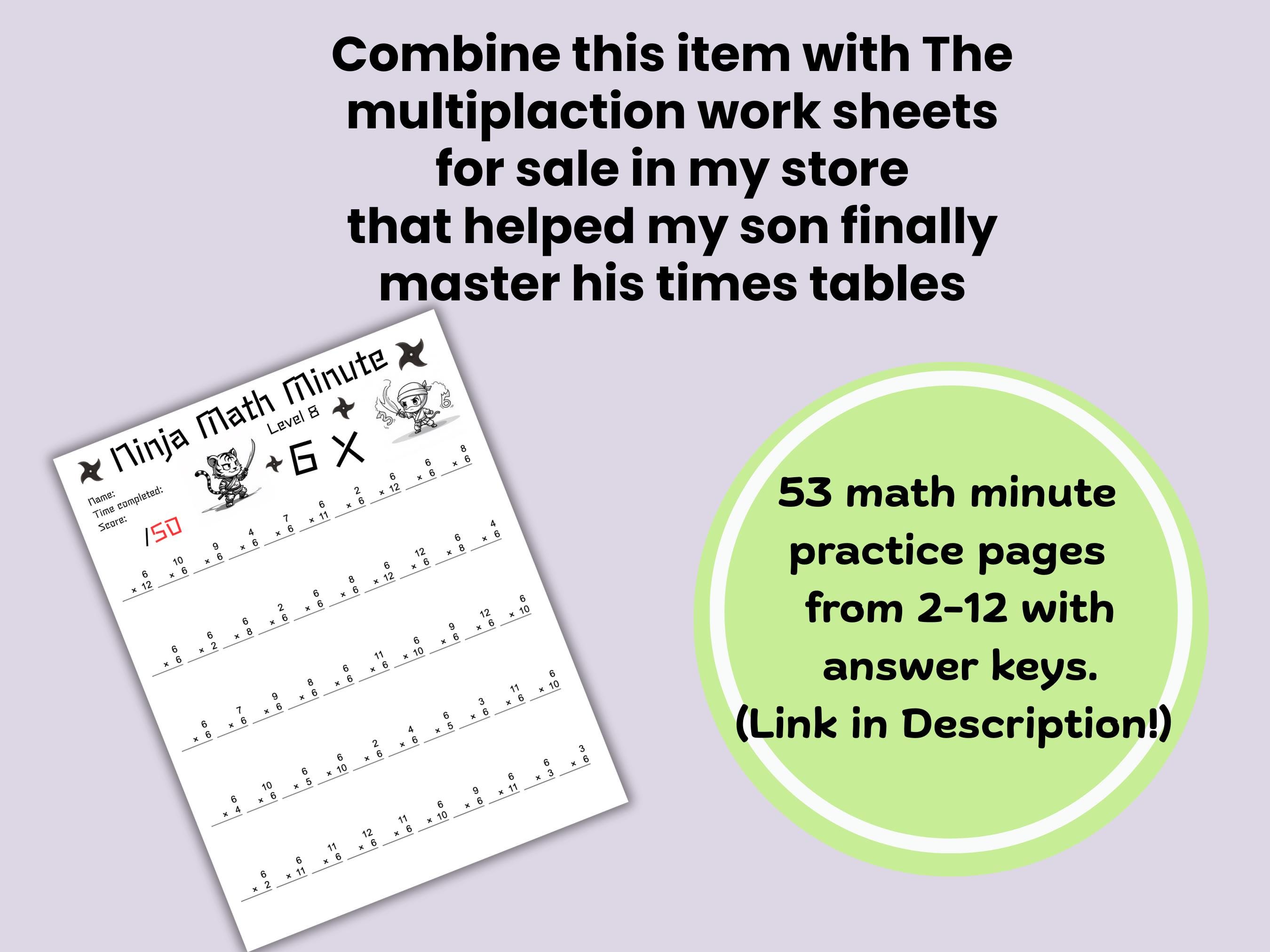 Multiplication Chart to Make Math Fun Multiplication Table 1-12 Easy to ...