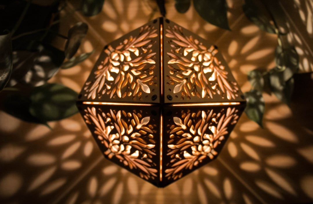 Olive Tree Shadow Lamp: Mediterranean Home Decor Lighting - Etsy
