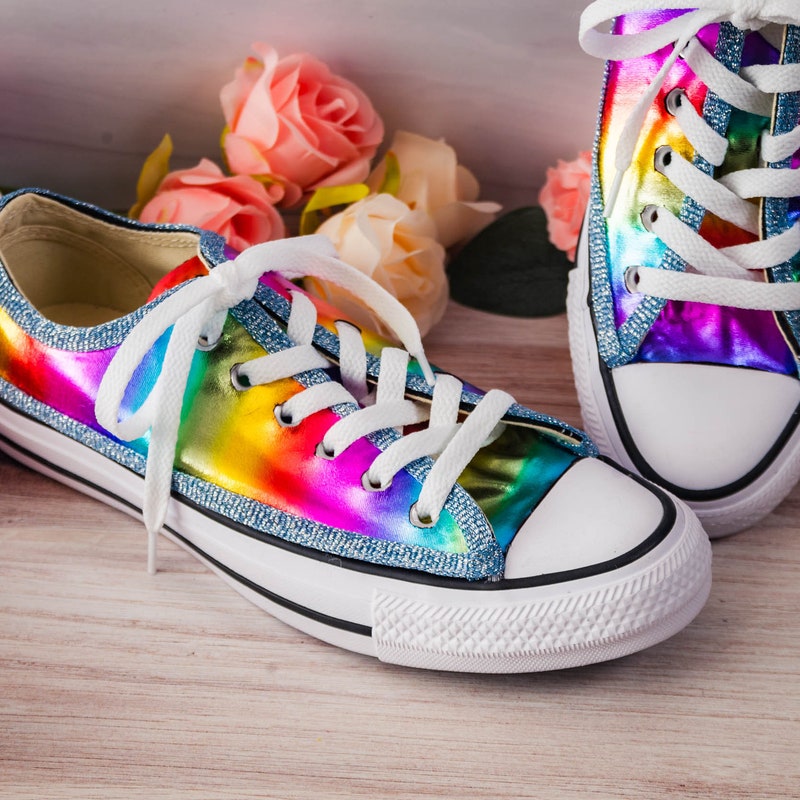 Rainbow Shoes - Etsy