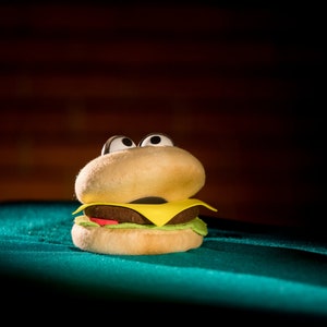 Professional Hand Puppet Hamburger Cheeseburger, Made to Order, Custom ...