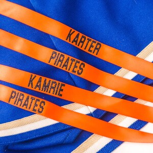 Custom Cheerleader Team Text Ribbons, Satin Ribbon Shoelaces, 5/8 Width ...