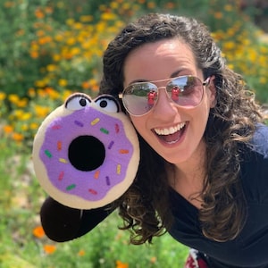 Downloadable Frosted Donut Professional Hand Puppet Pattern by Prairie ...