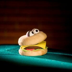 Professional Hand Puppet Hamburger Cheeseburger, Made to Order, Custom ...