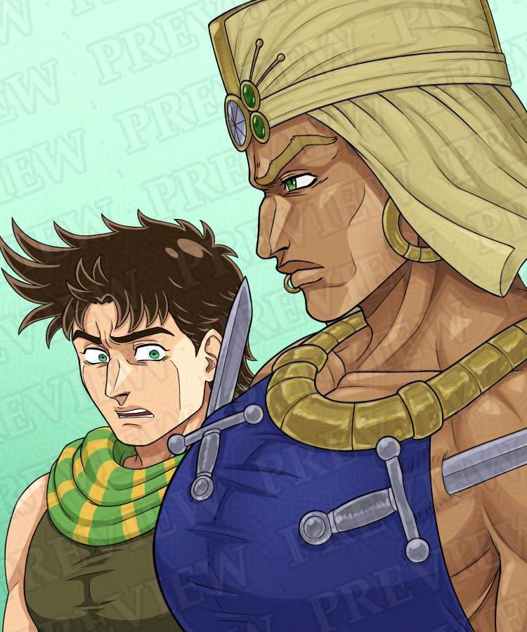 JJBA Big Bazonga Bois Meme Redraw Assorted Prints - Etsy
