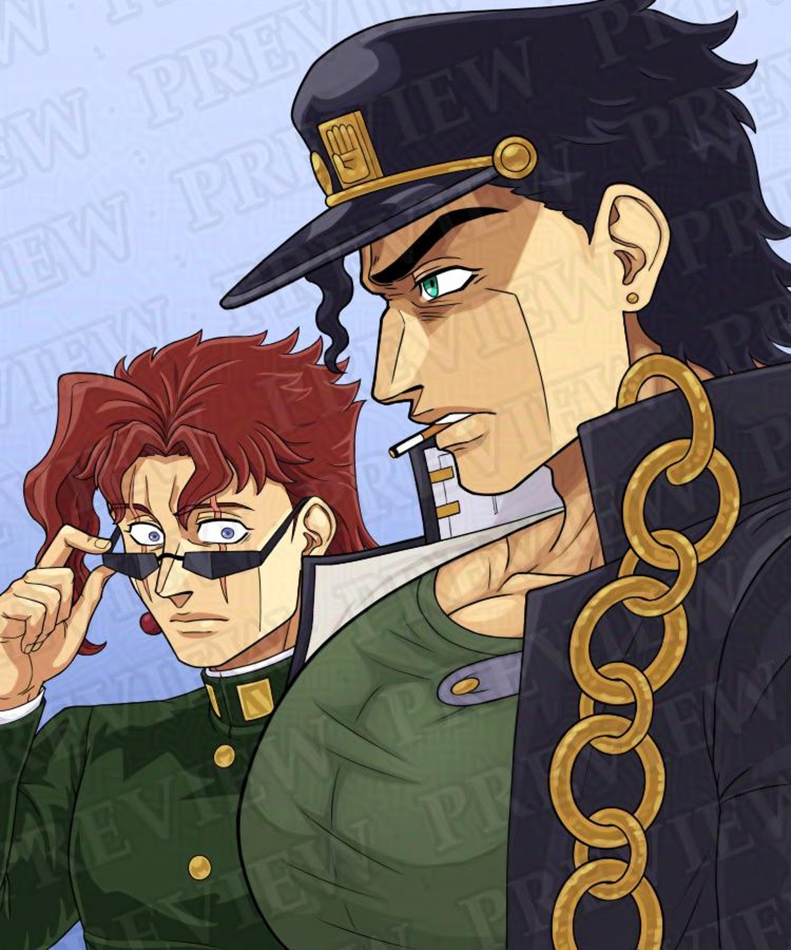 JJBA Big Bazonga Bois Meme Redraw Assorted Prints - Etsy