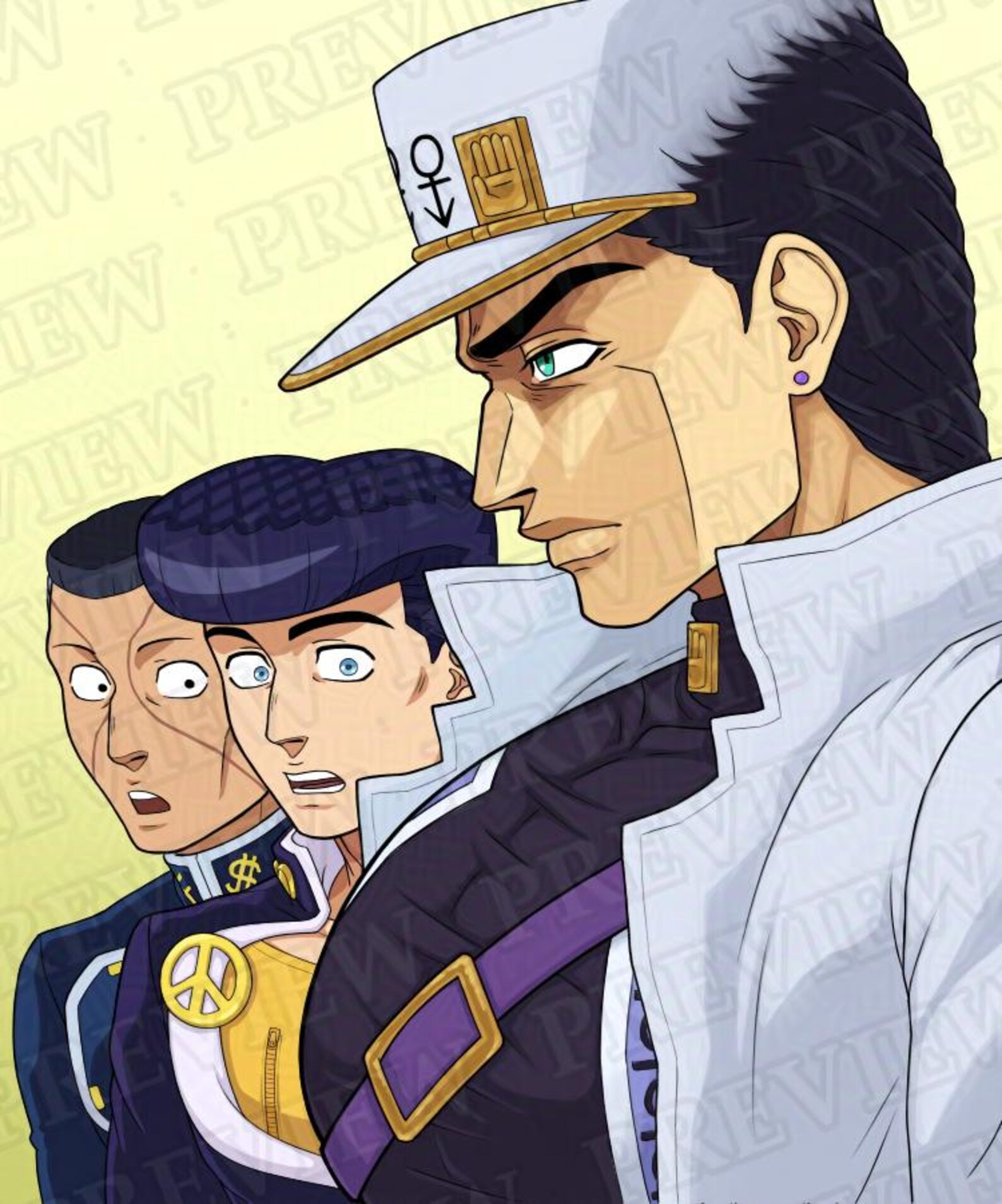 JJBA Big Bazonga Bois Meme Redraw Assorted Prints - Etsy