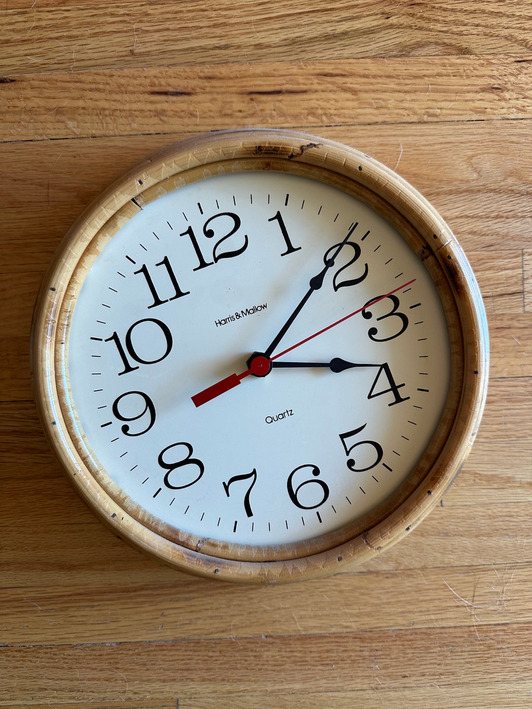 Harris and Mallow Wall Clock, Vintage - Etsy