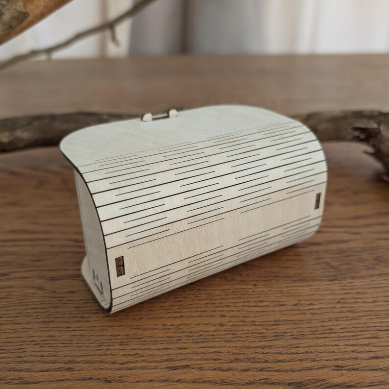 Laser-cut Wooden Pinch Box: Self-assembly Design - Etsy